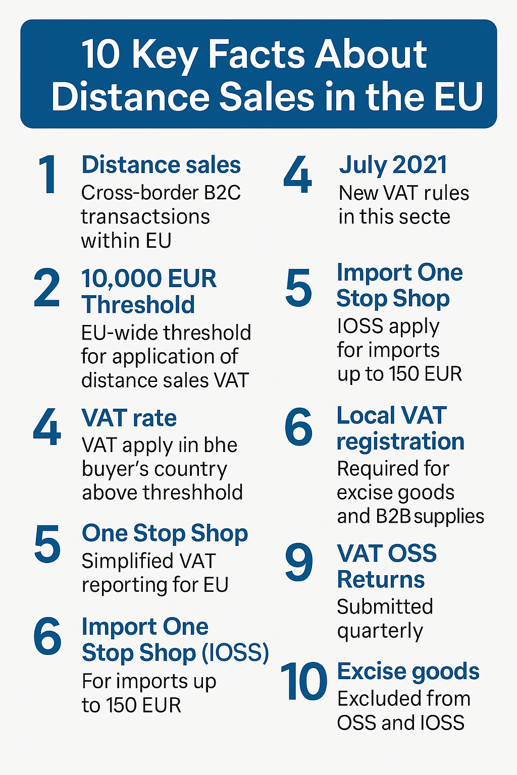 Distance Sale In The EU | VAT Rules, OSS & IOSS Explained